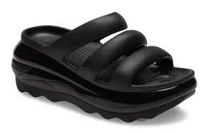 CROCS Mega Crush Triple Strap Platform Sandals - Black