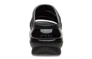 CROCS Mega Crush Triple Strap Platform Sandals - Black