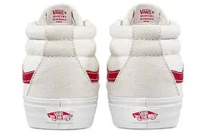 VANS Sk8-mid Casual Skate Shoes - Red/white