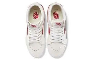 VANS Sk8-mid Casual Skate Shoes - Red/white