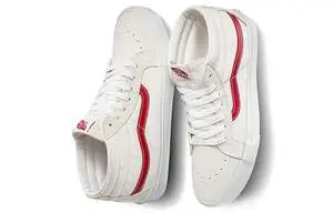 VANS Sk8-mid Casual Skate Shoes - Red/white