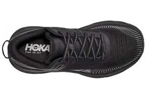 Hoka One One Bondi 7 Athletic Sneakers - Black