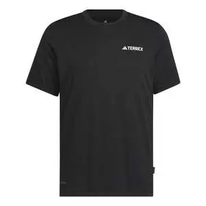 Adidas Logo Tech Short Sleeve T-shirt Asia Sizing - Black