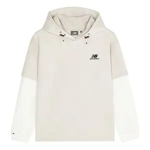 NEW BALANCE Logo Hoodie - Beige/white