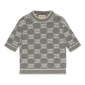 Gucci Gg Wool Bouclé Jacquard Top