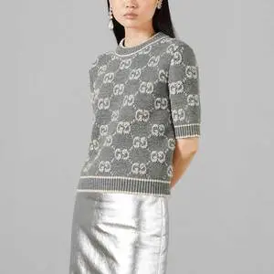 Gucci Gg Wool Bouclé Jacquard Top