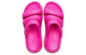 CROCS Mega Crush Triple Strap Platform Sandals - Pink