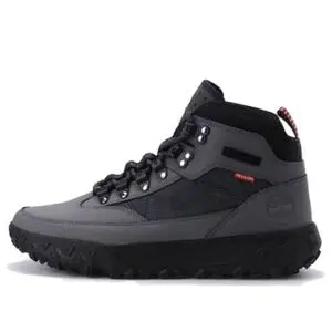 Timberland Greenstride Motion 6 Mid Waterproof Fabric And Leather Boots - Grey/black/red