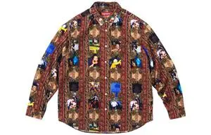 Supreme X Mark Leckey Fw23 Week4 Hardcore Printed Corduroy Shirt 'multicolor - Multi Color
