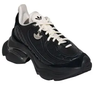 Adidas Ozvenuz Quilted Lace-up Sneakers - Black
