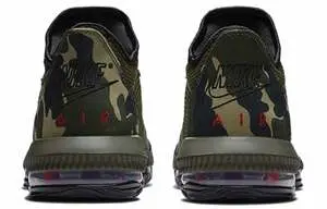Nike Lebron 16 Low Camo Basketball Sneakers - Olive Green