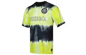 Nike Fc Tie-dye Crewneck T-shirt - Yellow