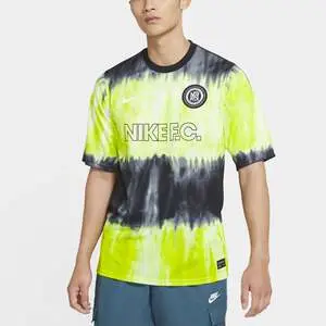 Nike Sports Jersey Round Neck Loose Short Sleeve - Yellow