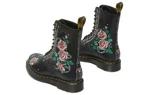 Dr. Martens 1490 Vonda Floral Leather Lace Up Boots