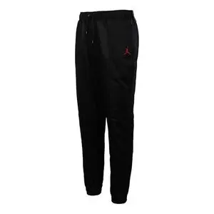 JORDAN Red Jumpman Logo Sports Long Pants - Black
