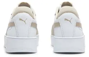 PUMA Carina Street Platform Sneakers - White/beige