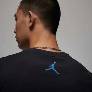 JORDAN Sneaker T-shirt 'black - Black/multi-color