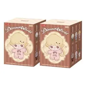 POP MART Dimoo Crush On Coffee Plush Keychain Blind Box - Multi-color