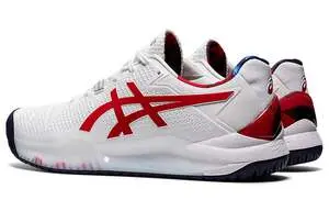 Asics Gel Resolution 8 Le Athletic Shoes - White/red
