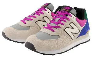 NEW BALANCE 574 Sneakers - Beige/pink/blue
