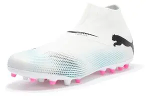 PUMA Future Match+ Ll Mg Football Shoes - White/blue/pink
