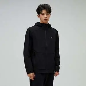 Mizuno Essentials Logo Zip-up Hooded Windbreaker Jacket