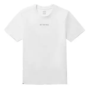 VANS Back Large Logo Printing Athleisure Casual Sports Short Sleeve Couple Style - White