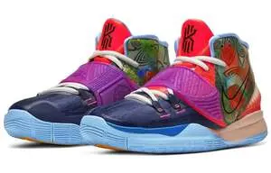 Nike Kyrie 6 Preheat "heal The World" Sneakers - Red/blue
