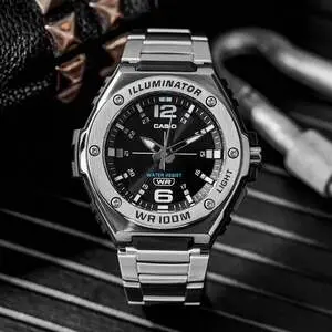 Casio Illuminator Analog Watch - Silver