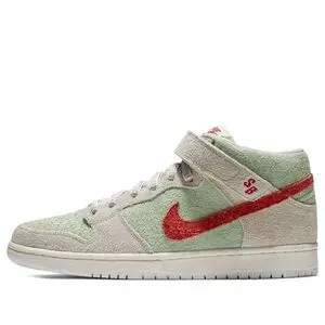 Nike Dunk Mid "white Widow" Sneakers - White/red/mintgreen