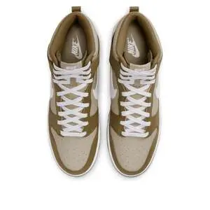 Nike Dunk High Casual Lace-up Sneakers - White/brown