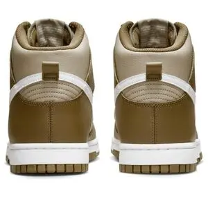 Nike Dunk High Casual Lace-up Sneakers - White/brown
