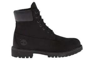 Timberland Premium 6-inch Waterproof Nubuck Lace-up Boots - Black
