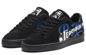 PUMA Pepsi X Suede Classic Low Top Sneakers - Black