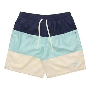 Nike Colorblock Quick Dry Woven Sports Shorts - Blue