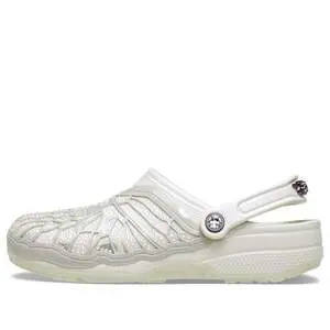 CROCS Crocs X Swarovski Embellished Classic Clogs Ivory
