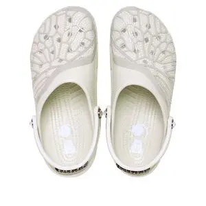 CROCS X Swarovski Embellished Classic Clogs - Ivory