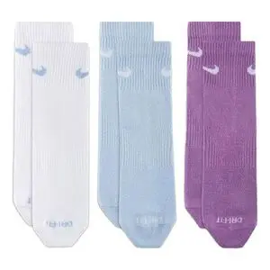 Nike Lightweight Ankle Sports Training Socks 3 Pack - Multi-color