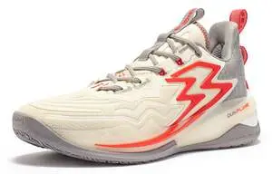 361 DEGREES Big3 3.0 Pro Movable Type Printing Sneakers - Beige/grey/red