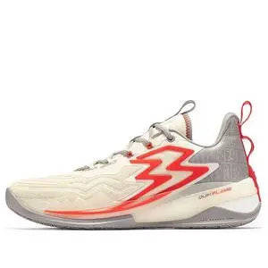 361 DEGREES Big3 3.0 Pro Movable Type Printing Sneakers - Beige/grey/red