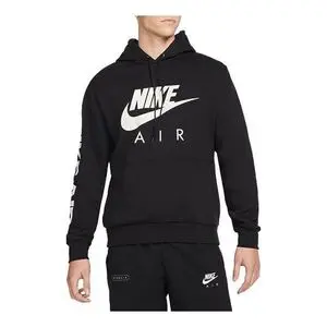 Nike Fleece Pullover Hoodie - Black/white