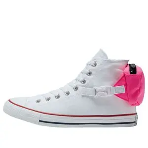 CONVERSE Chuck Taylor All Star High Top Sneakers With Buckle Detailing - White