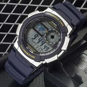 Casio Waterproof Sports Digital Watch With 10-year Battery - Black