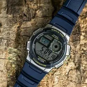 Casio Waterproof Sports Digital Watch With 10-year Battery - Black