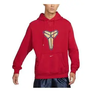 Nike Dri-fit Standard Issue Basketball Hoodie - Varsity Red/jersey Gold
