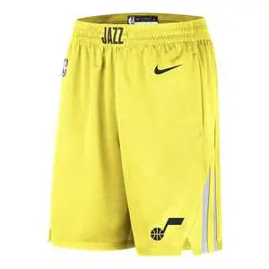 Nike X Nba Utah Jazz Icon Edition Swingman Shorts - Yellow