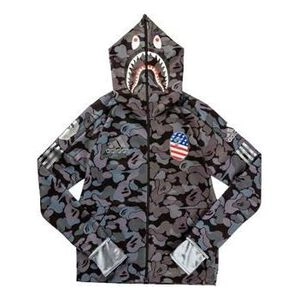 Adidas X A Bathing Ape Sb Shark Hoodie - Black