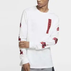 JORDAN Long Sleeves T-shirt Red