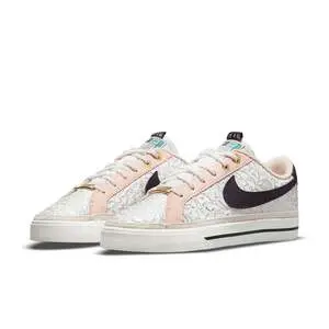 Nike Serena Williams Design Crew X Court Legacy Low Top Sneakers - White/black/pink