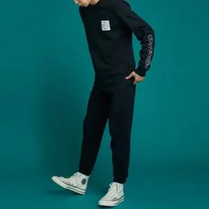 CONVERSE Distorted Court Long Sleeve T-shirt Asia Sizing